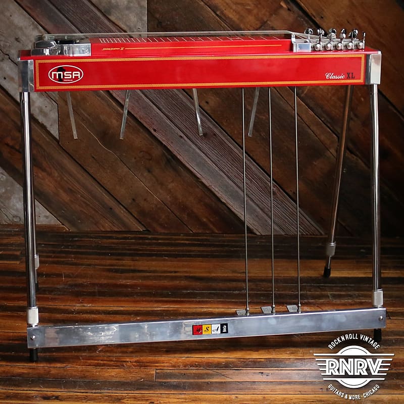 1970's MSA Super Sustain II Classic XL Pedal Steel Red (Bud | Reverb