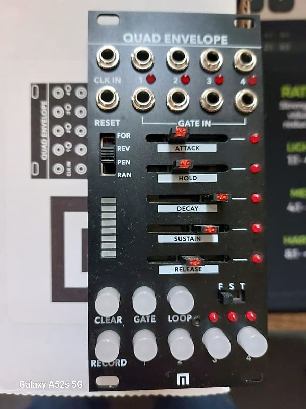 Malekko Heavy Industry - Black - QUAD ENVELOPE GENERATOR | Reverb UK