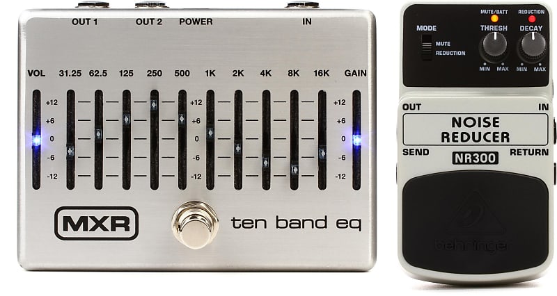 MXR M108S Ten Band EQ Pedal Bundle with Behringer NR300 Noise | Reverb