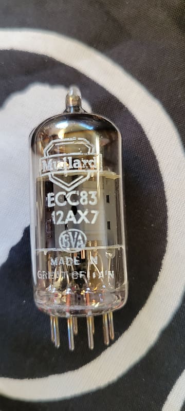 Mullard Blackburn 12ax7 Ecc83 BVA NOS 1964 White Label | Reverb