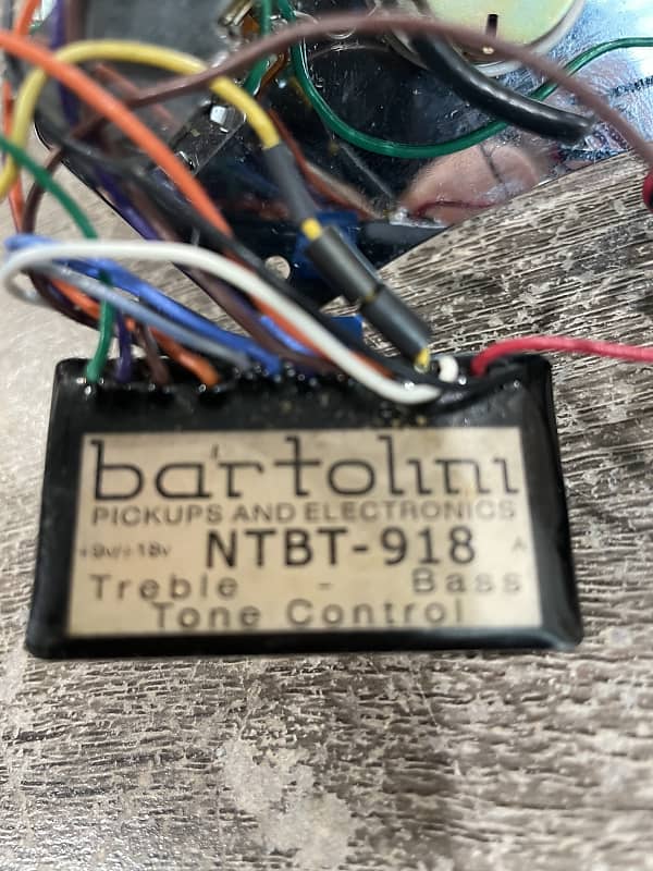 Bartolini NTBT-918 jazz bass preamp and control plate - fully | Reverb