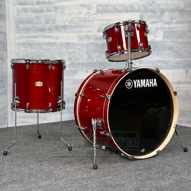 Yamaha Stage Custom Birch 3pc Drum Set 24/13/16 Cranberry Red | Reverb