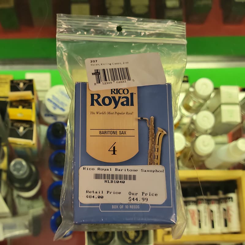 Rico Royal Baritone Saxophone Reeds - Strength #4 (OPEN BOX | Reverb