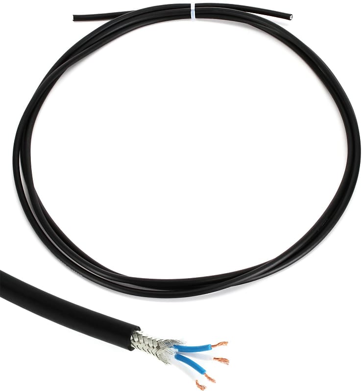 Canare L-4E6S Star Quad Bulk Microphone Cable - Black 10 Foot | Reverb