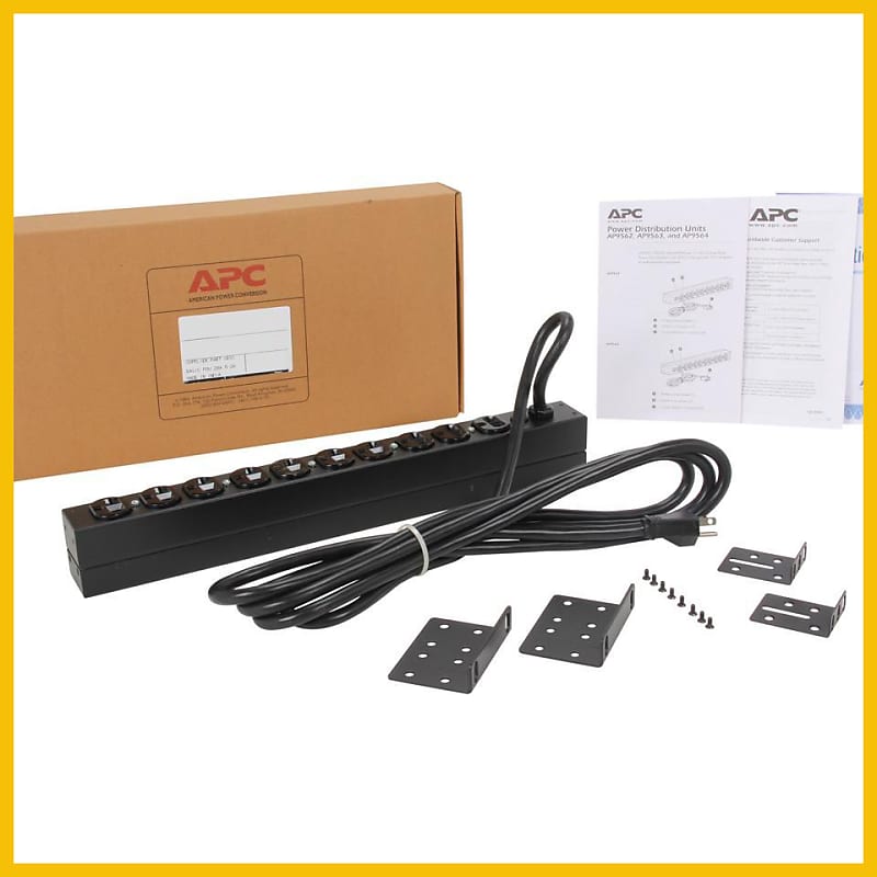 APC Rack Mount PDU, Basic 100V-120V/20A, 10 Outlet Horizontal | Reverb
