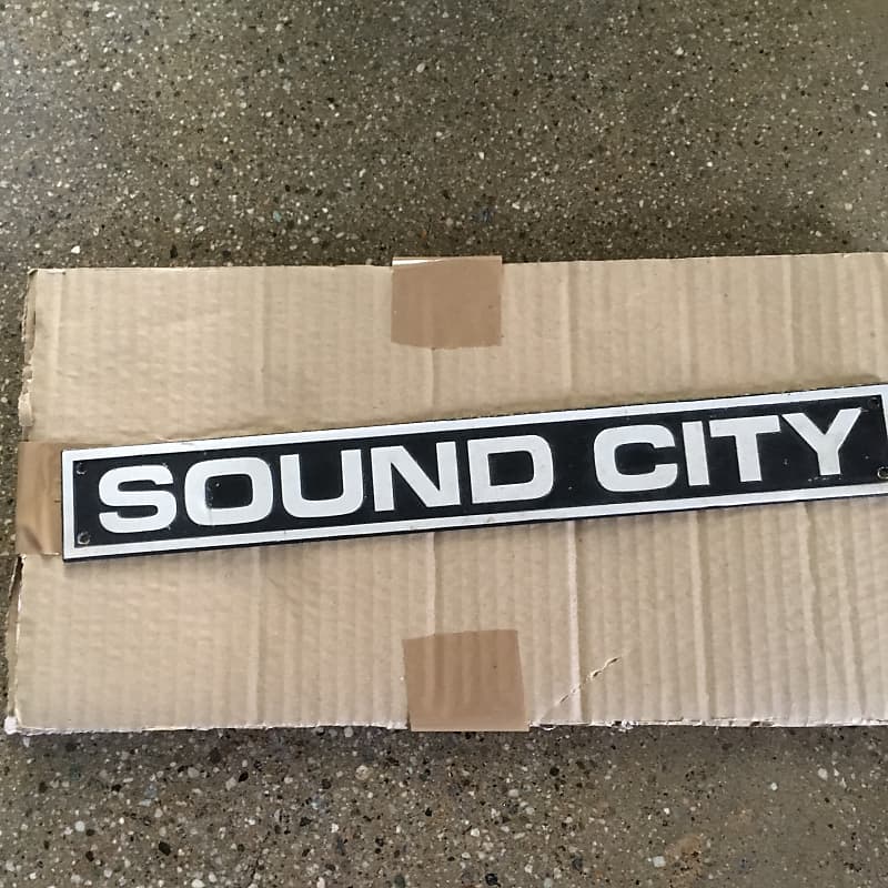 Sound City amp logo badge vintage 1970's | Reverb