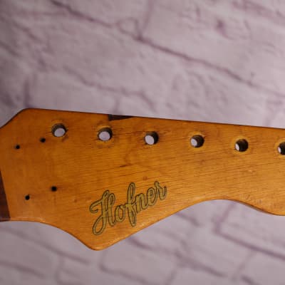 Vintage 1960's Hofner Guitar Neck Maple/Rosewood 25.2" Scale | Reverb