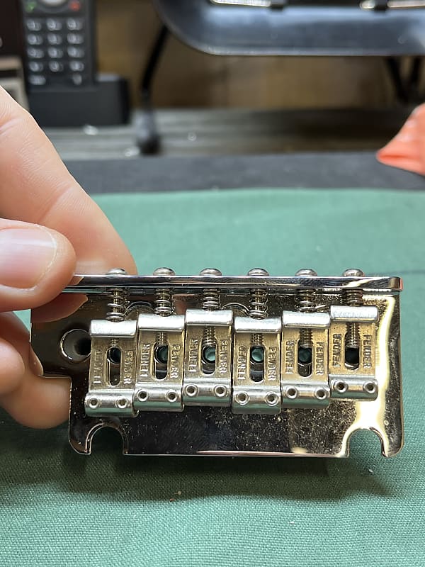 Fender Two point tremolo - Chrome | Reverb