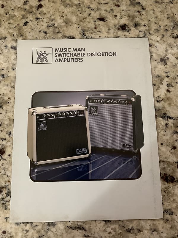 Music Man Amp Brochure & Pricelist 80’s | Reverb