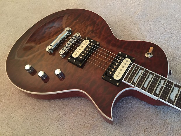 2013 ESP Eclipse II Amber Cherry Sunburst | Reverb