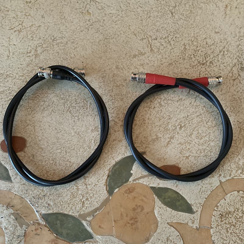 2x 3-Foot BNC Digital Coaxial Cables 75 Ohm Word Clock | Reverb