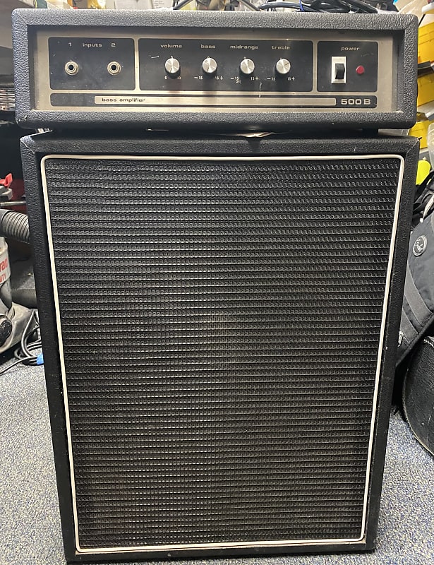 Vintage Sears 500 B Bass Amp Stack | Reverb