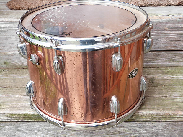 Slingerland 14" mounted tom copper over wood copper | Reverb
