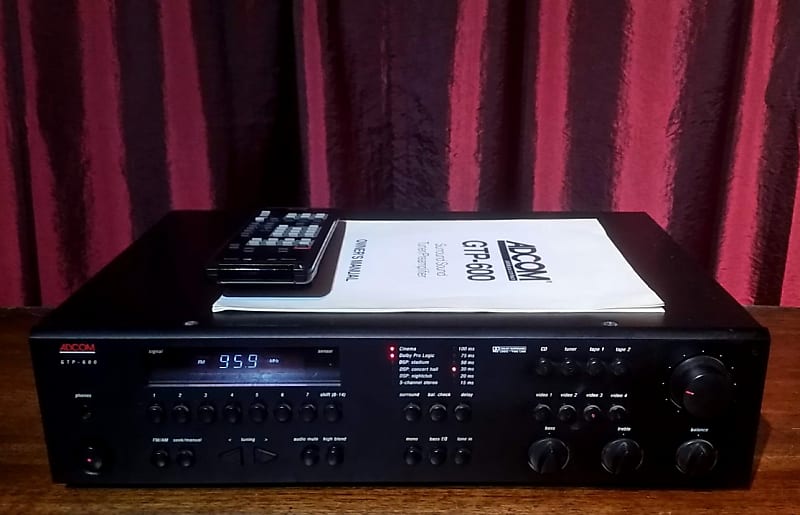 Adcom GTP-600 Surround Sound Tuner Pre-Amplifier 1990 Black | Reverb