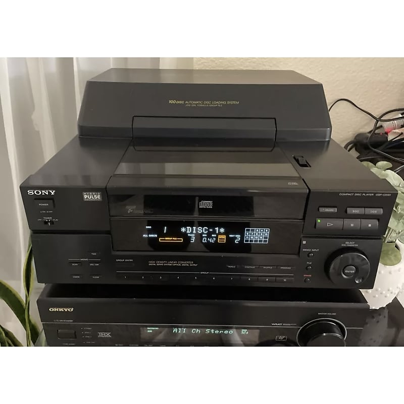 Sony CDP-CX151 Compact Disc Player 100 CD Automatic Disc | Reverb