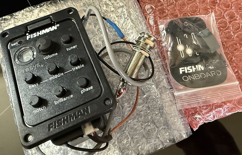 Fishman Presys+ PSY-201 Acoustic Guitar On-Board Preamp Under | Reverb