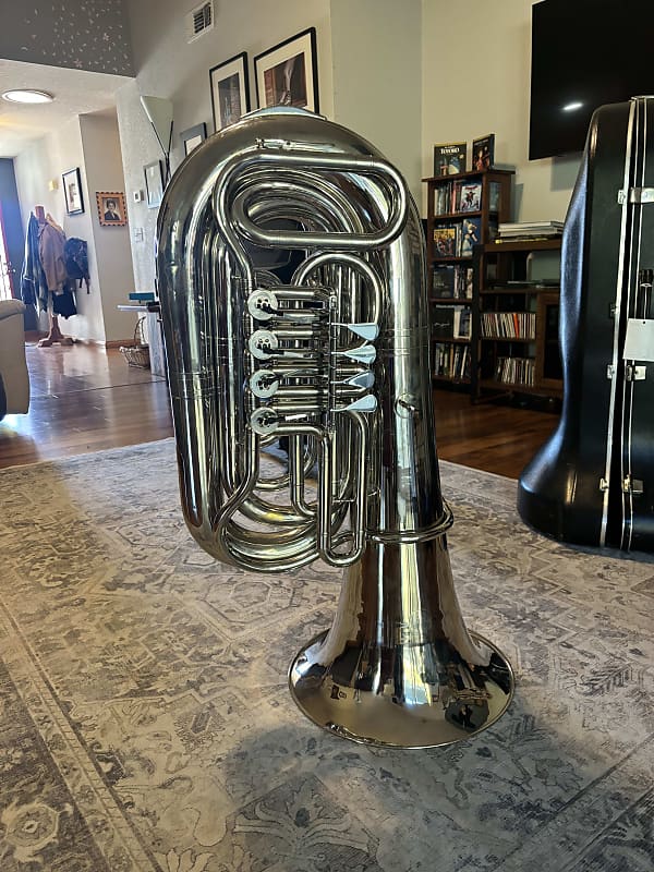 St. Petersburg 202N BBb 4/4 Professional Tuba - Nickel Plated | Reverb