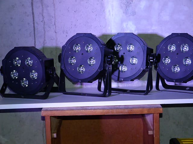 Pack de 4 x ADJ Par Led Mega Tri Par Profile Plus - Noir n°2 | Reverb