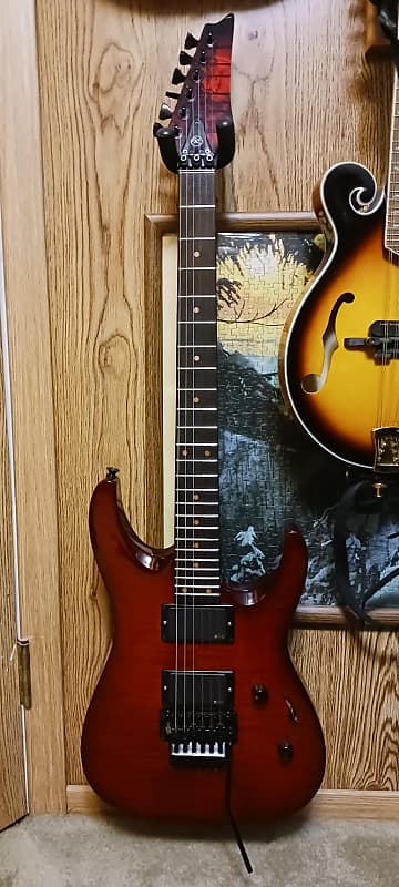 Jackson DKMG Red Flame w/24 fret neck, Free Shipping to | Reverb