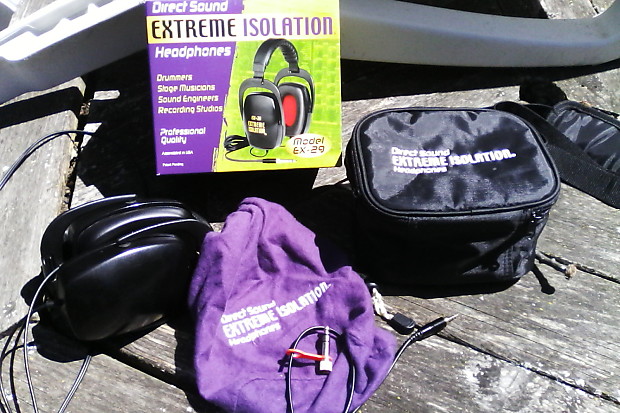 Extreme Isolation EX-29 headphones, Black. With carrying | Reverb