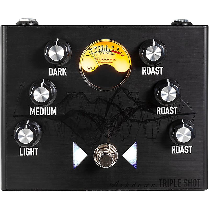 Ashdown Triple Shot Blended Drive Effects Pedal Regular Black | Reverb