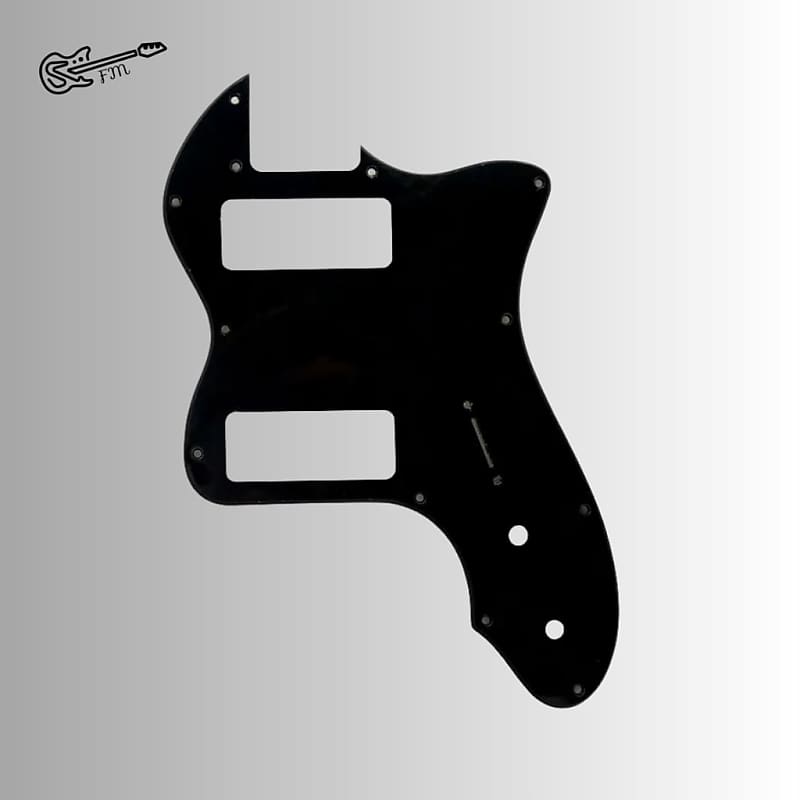 1 Ply Black Telecaster Thinline Style P90s Pickguard-1 Ply | Reverb