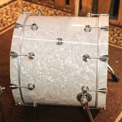 DW Performance White Marine Pearl Stage Drum Set - 18x22, | Reverb