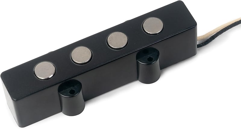 StewMac Fat Pole Pickup for Jazz Bass, Neck Position, Black | Reverb