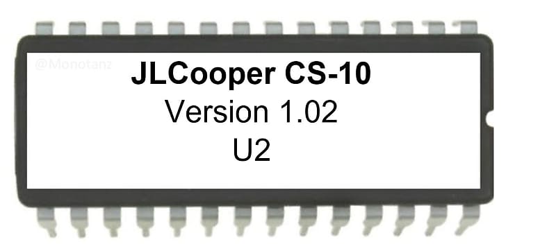 JLCooper CS-10 - Version 1.02 Firmware OS update EPROM CS10 | Reverb