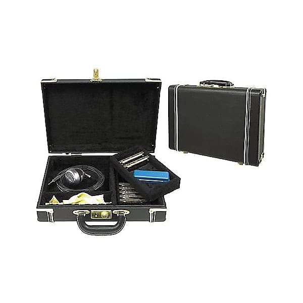 Musician's Gear Hard Shell Harmonica Case Black | Reverb