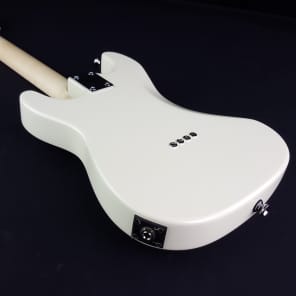 Risa Tenor Electric ST Double cutaway Ukulele White Uke with | Reverb