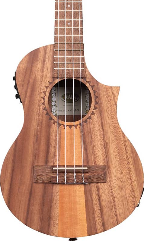Kala KA-TK-T-CE Exotic Wood Teak Tri-Top Acoustic-Electric | Reverb