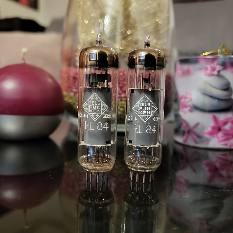 2X Telefunken EL84 6BQ5 Germany diamond bottom year | Reverb
