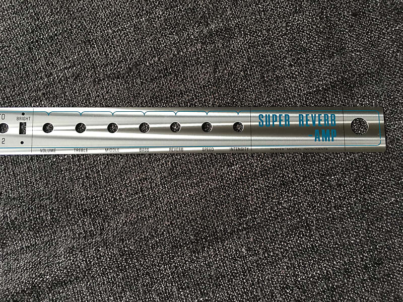 Fender Fender Silverface repro Super Reverb Faceplate, (Black | Reverb