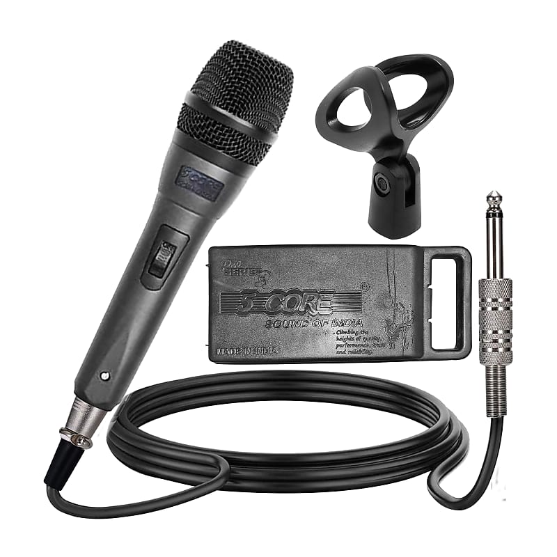 5 Core Mic Karaoke Dynamic Handheld XLR Microphone for | Reverb UK