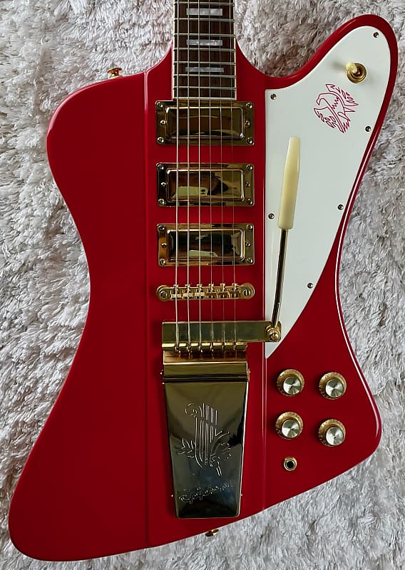 Used Epiphone 63' Firebird VII Red 2001 with case | Reverb