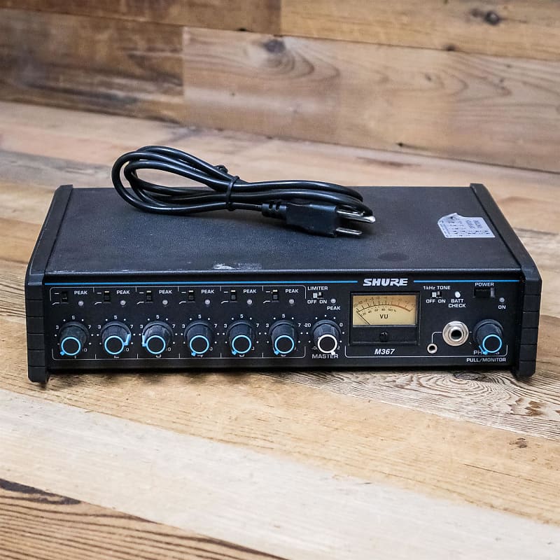Shure M367 Portable AC/DC 6-Channel Mic Mixer | Reverb