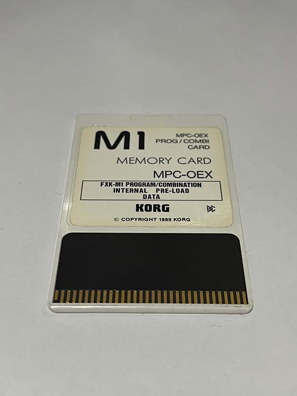 Korg MPC-0EX 1989 Factory Presets Card | Reverb