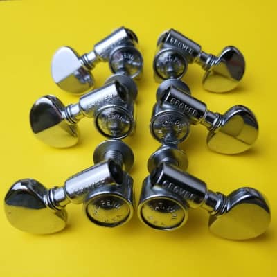 Grover Pat. Pending Rotomatic "Milk Bottle" 3+3 Tuners 1960's | Reverb