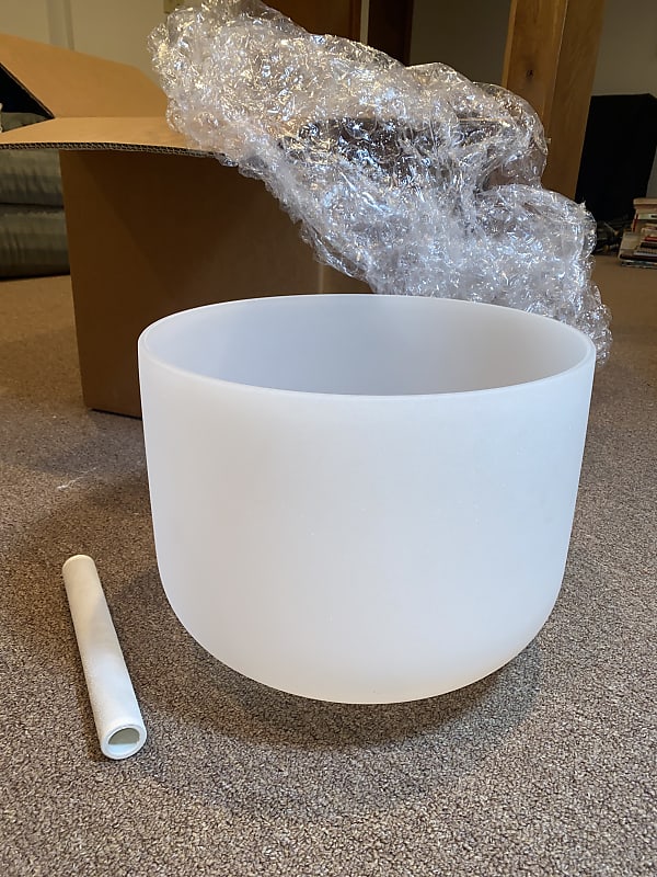 Crystal Tones 13" Crystal Tones™ Classic Frosted Singing Bowl | Reverb