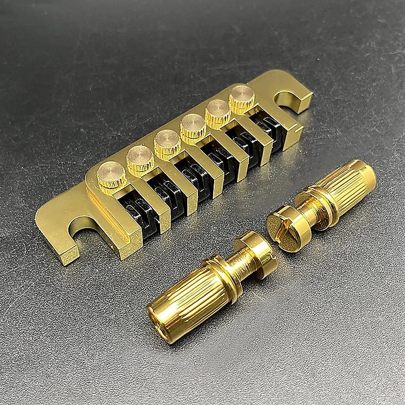 Guitar TP6 Vintage Tailpiece Bridge in Golden | Reverb