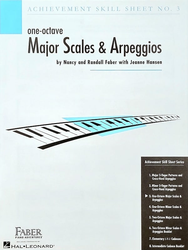 One-Octave Major Scales & Arpeggios - Achievement Skill Sheet | Reverb