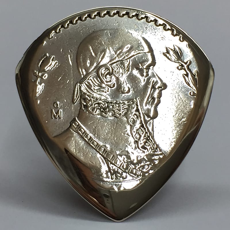 The Highland Plectrum Co. One Silver 1961 Mexican Un Peso | Reverb