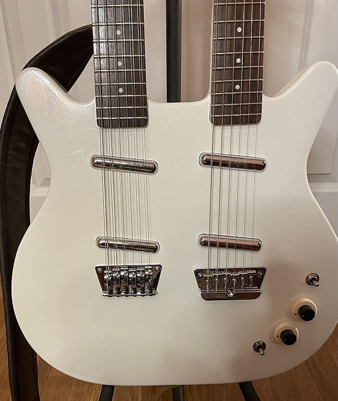 Danelectro Double Neck 6/12 2025 - Pearl White | Reverb