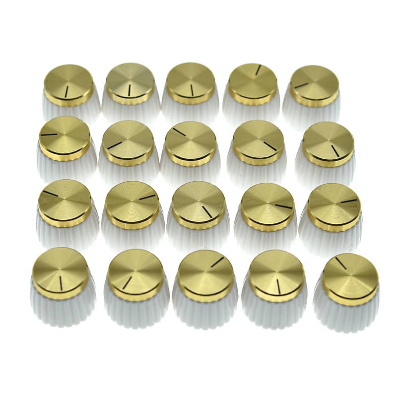 Marshall replacement knobs white-gold 20-pack + | Reverb Australia