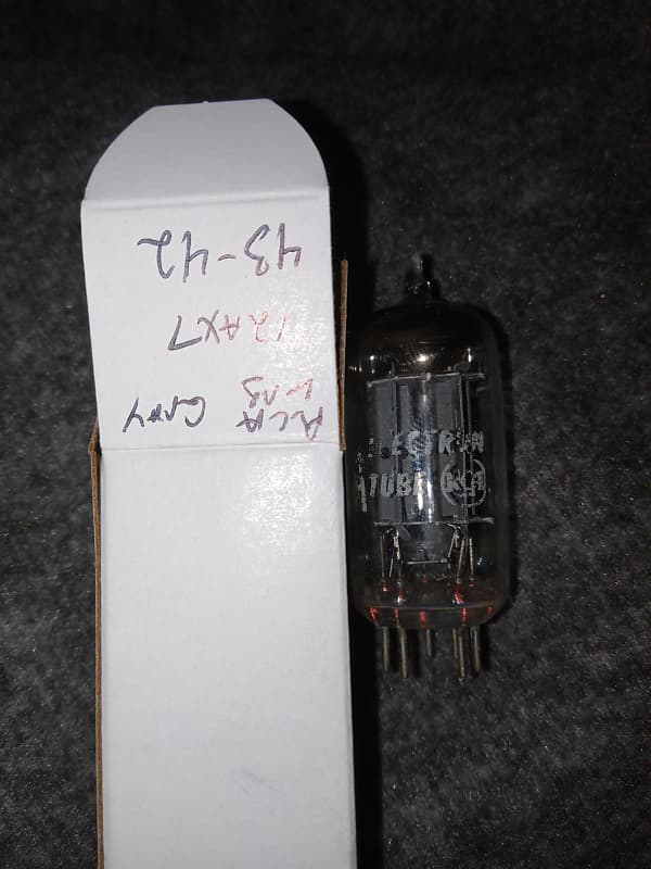 1 Nice 1960s RCA Long Gray Plate 12ax7 tube | Reverb