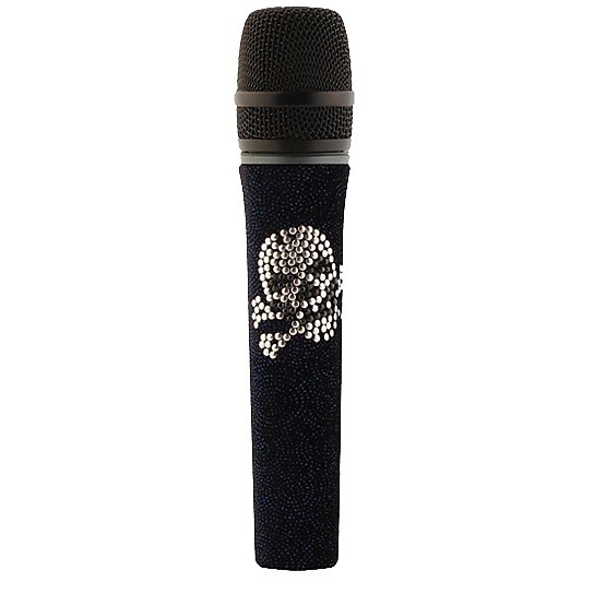 Sennheiser Dark Reflective Velvet Skull Microphone Skin | Reverb UK