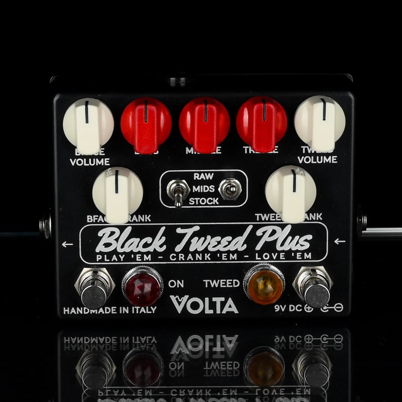 Used Volta Custom Electronics Black Tweed Plus Overdrive | Reverb
