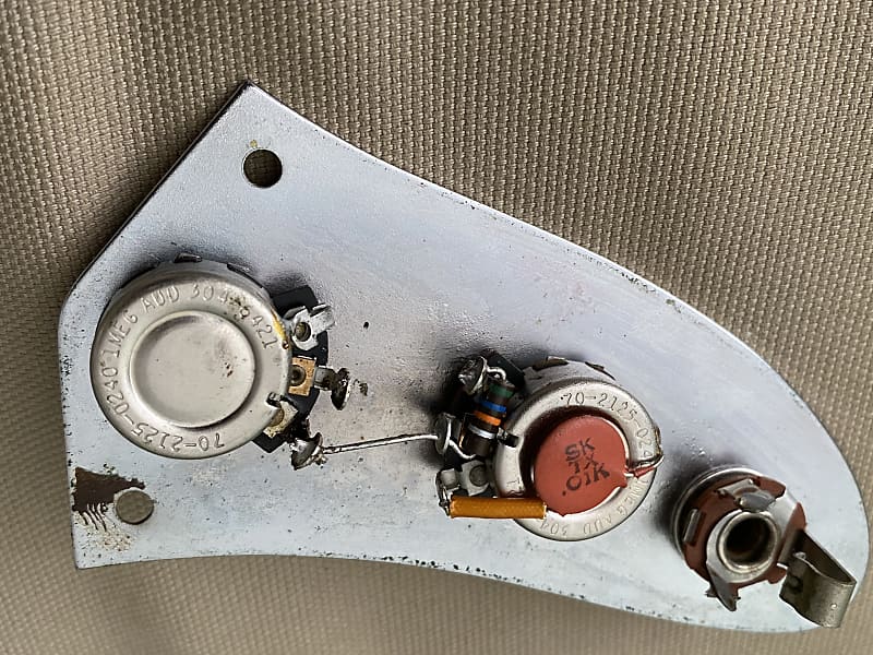 1964 Fender Jaguar / Jazzmaster Pots & Jack wiring 1 MEG | Reverb