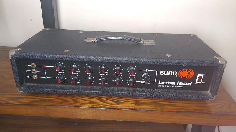Sunn Beta Lead Guitar Amp Vintage 1981 Red Knob | Reverb
